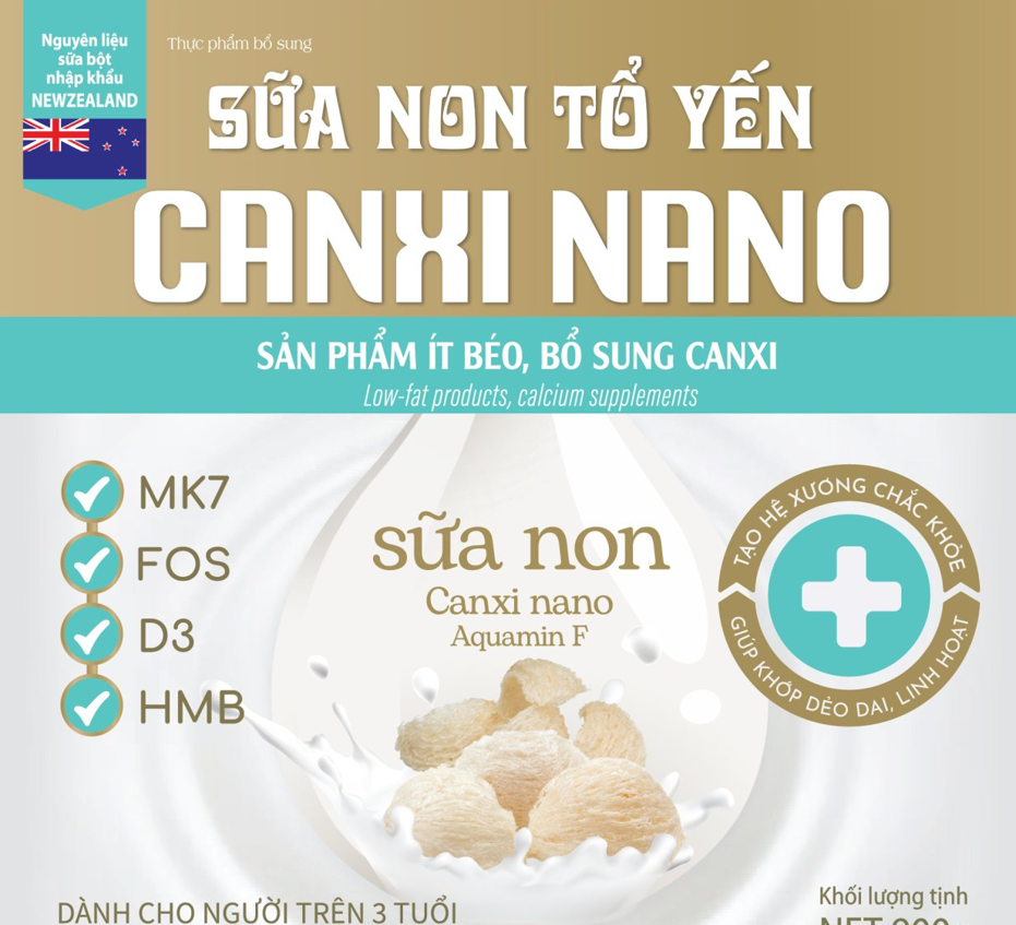 8936221118977 - Thực phẩm bổ sung SỮA NON TỔ YẾN CANXI NANO