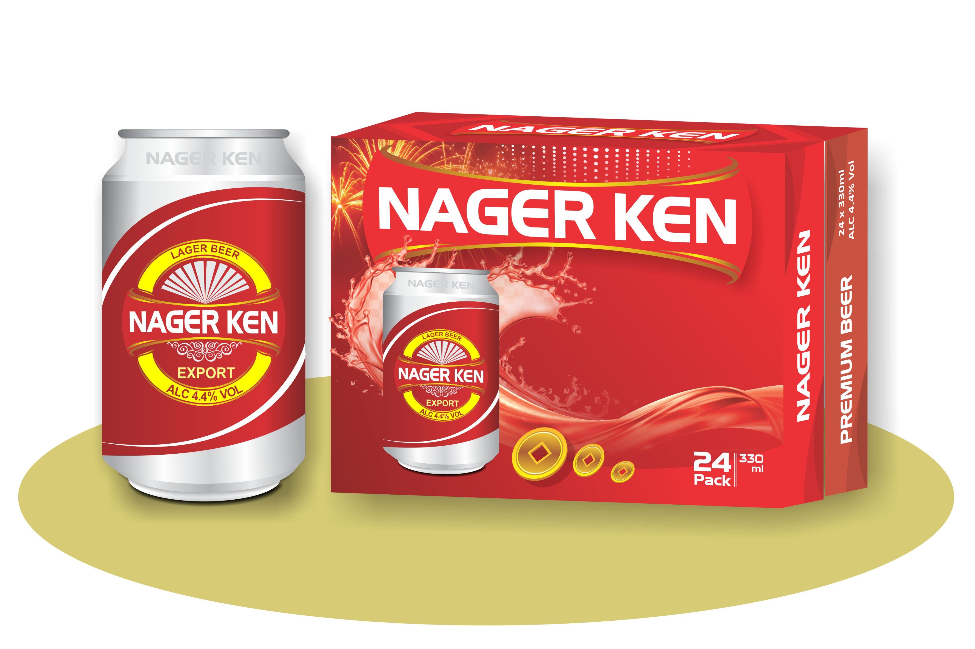 Thùng Bia NAGER KEN 330ml 24 lon | iCheck.vn