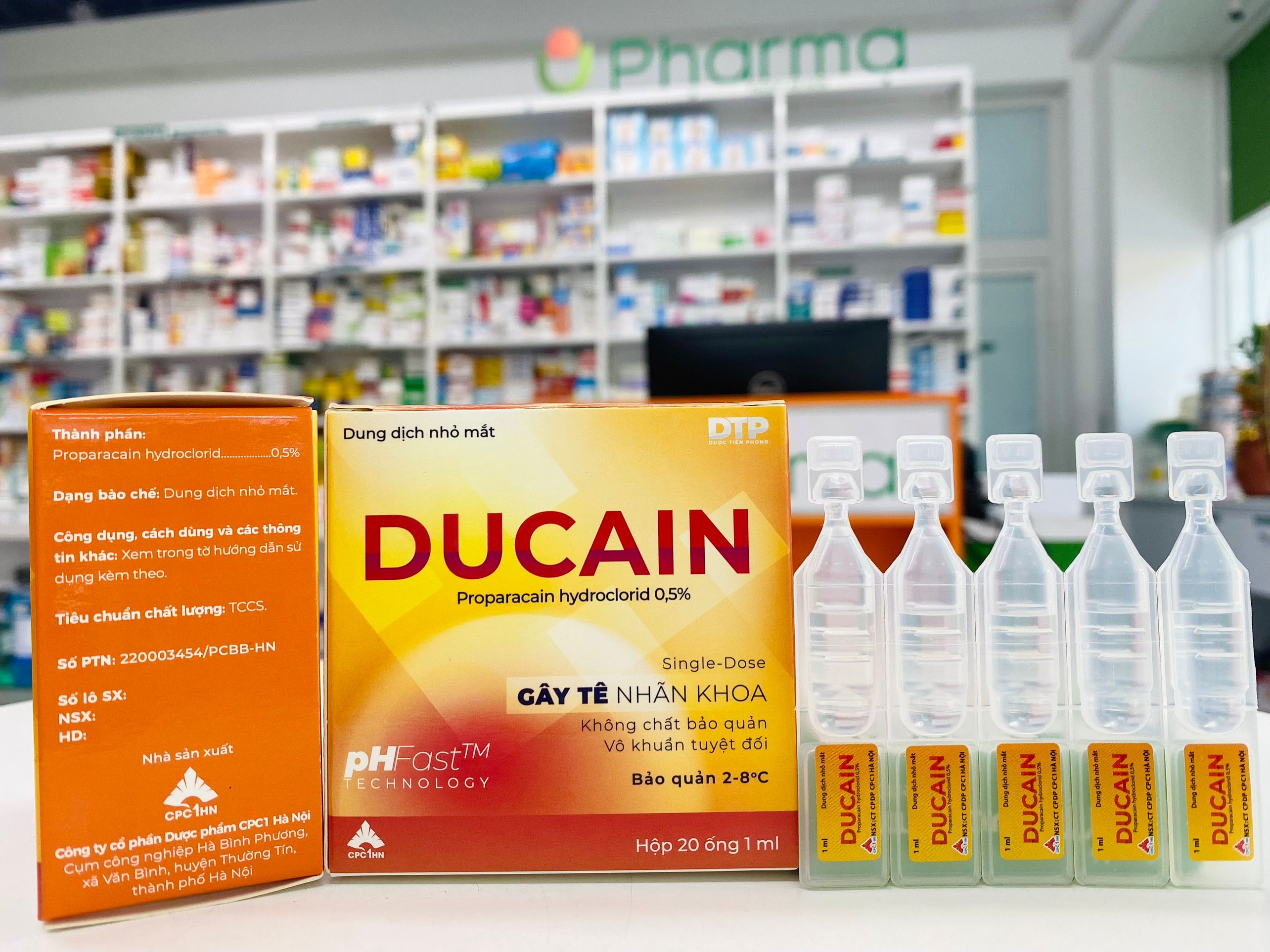 Dung dịch nhỏ mắt Ducain - Hộp 20 ống 1ml | iCheck.vn