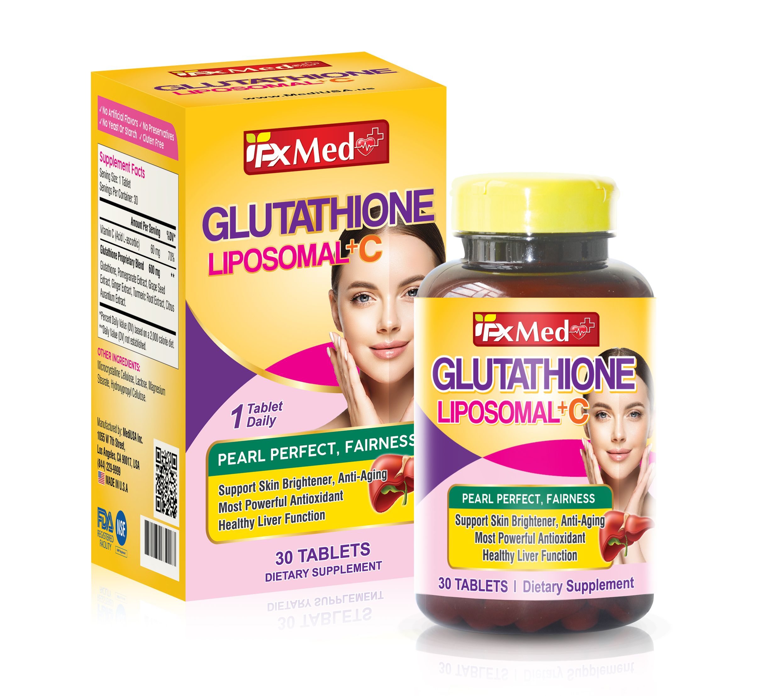 0850032639354 - Thực phẩm bảo vệ sức khoẻ PX Med GLUTATHIONE