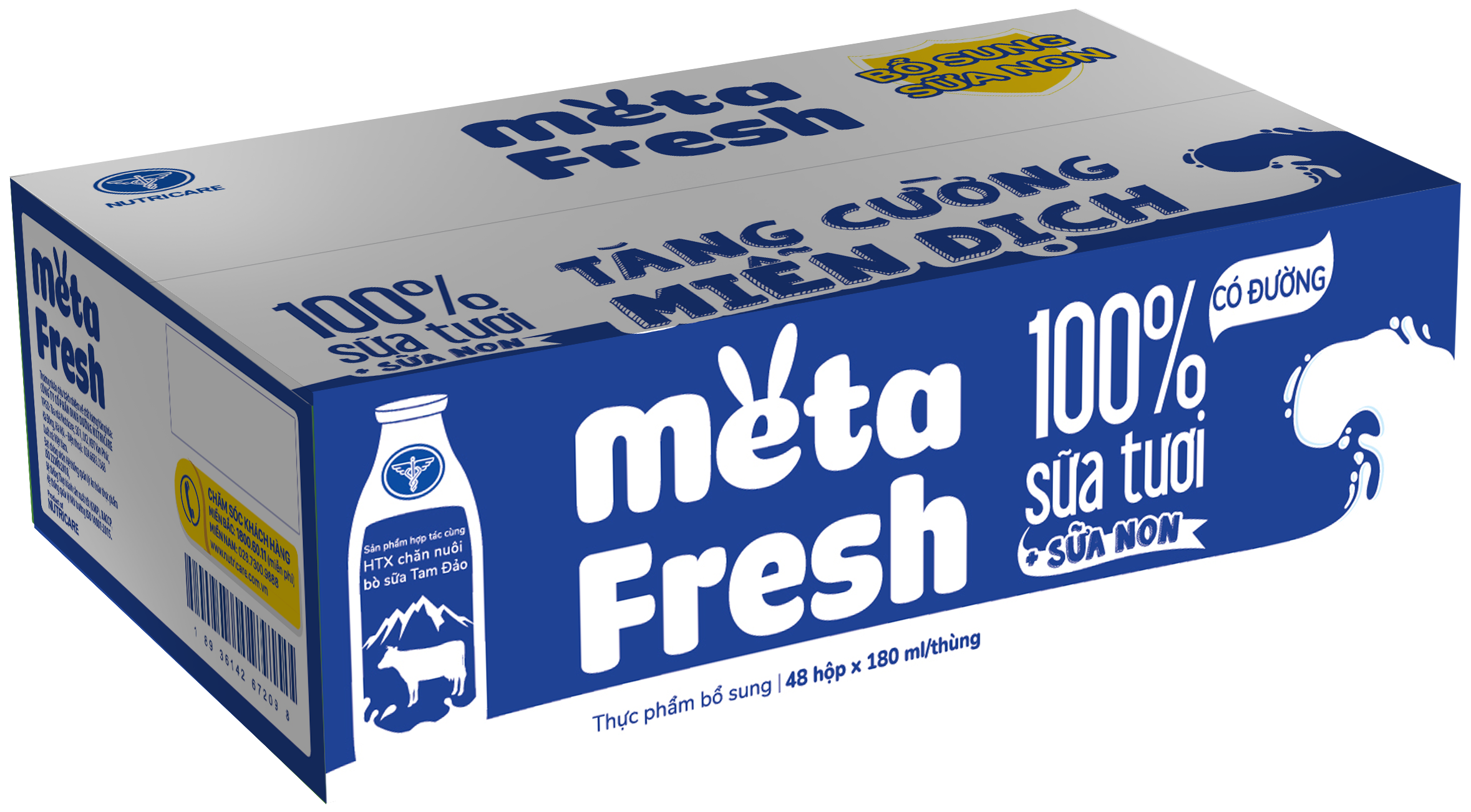 18936142672098 - Thùng Meta Fresh có đường 180ml