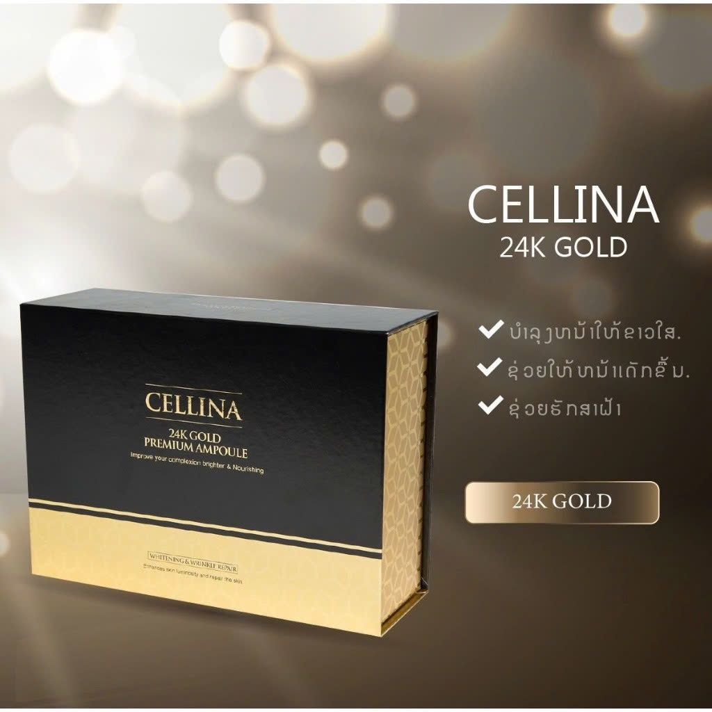 TINH CHẤT VÀNG CELLINA 24K GOLD PREMIUM AMPOULE | iCheck.vn