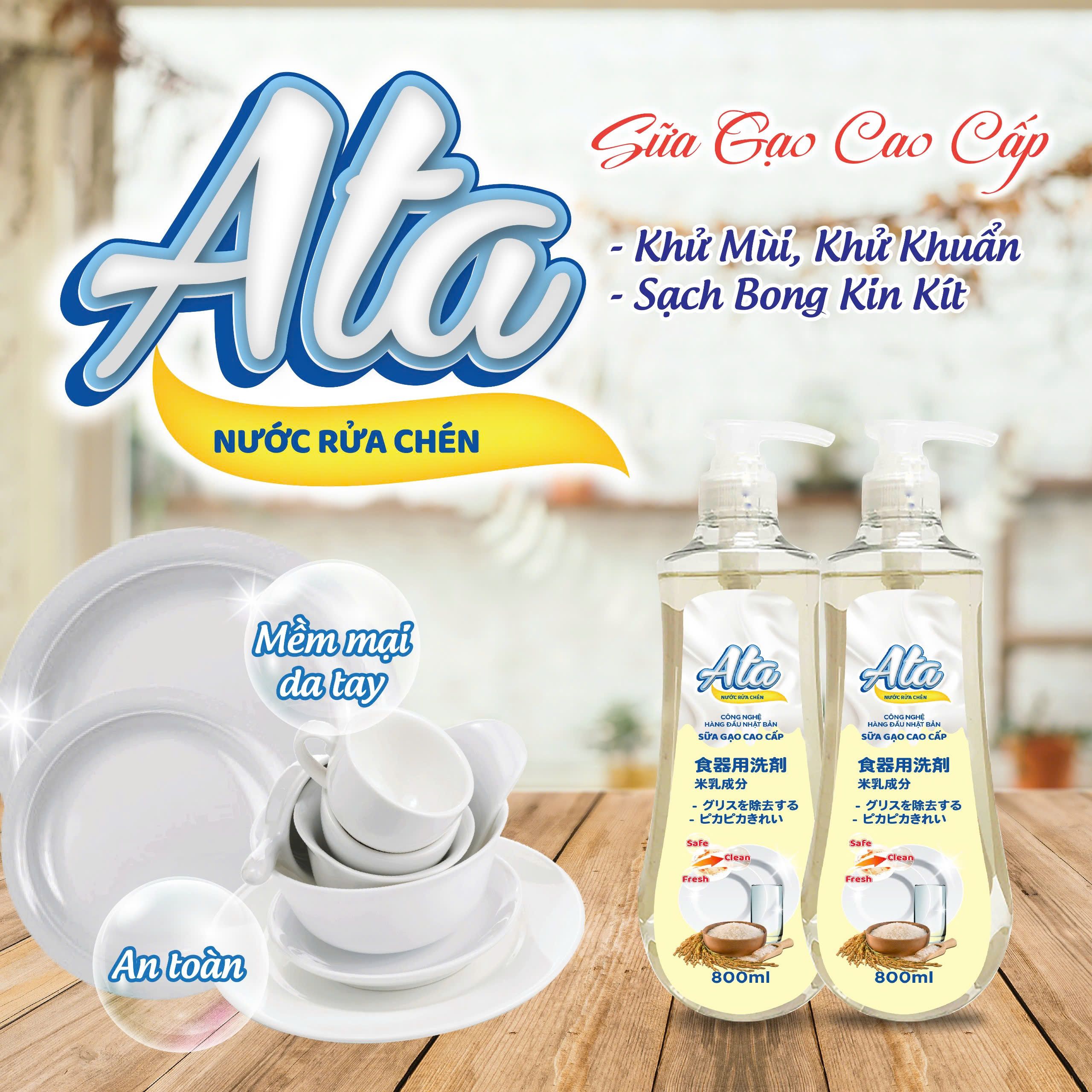 NƯỚC RỬA CHÉN ATA – SỮA GẠO CAO CẤP | iCheck.vn