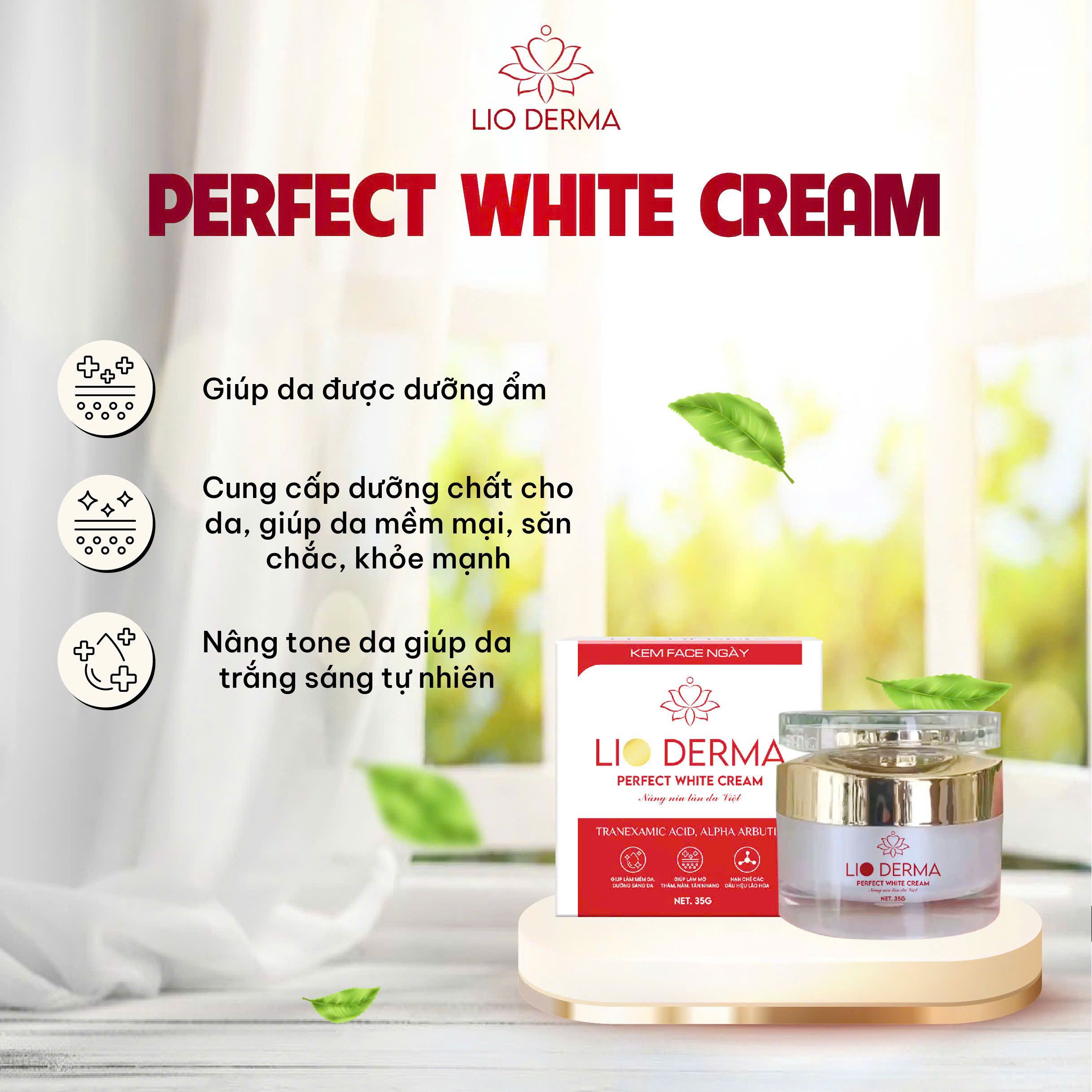 Kem Face ngày Lio Derma Perfect White Cream 35g | iCheck.vn