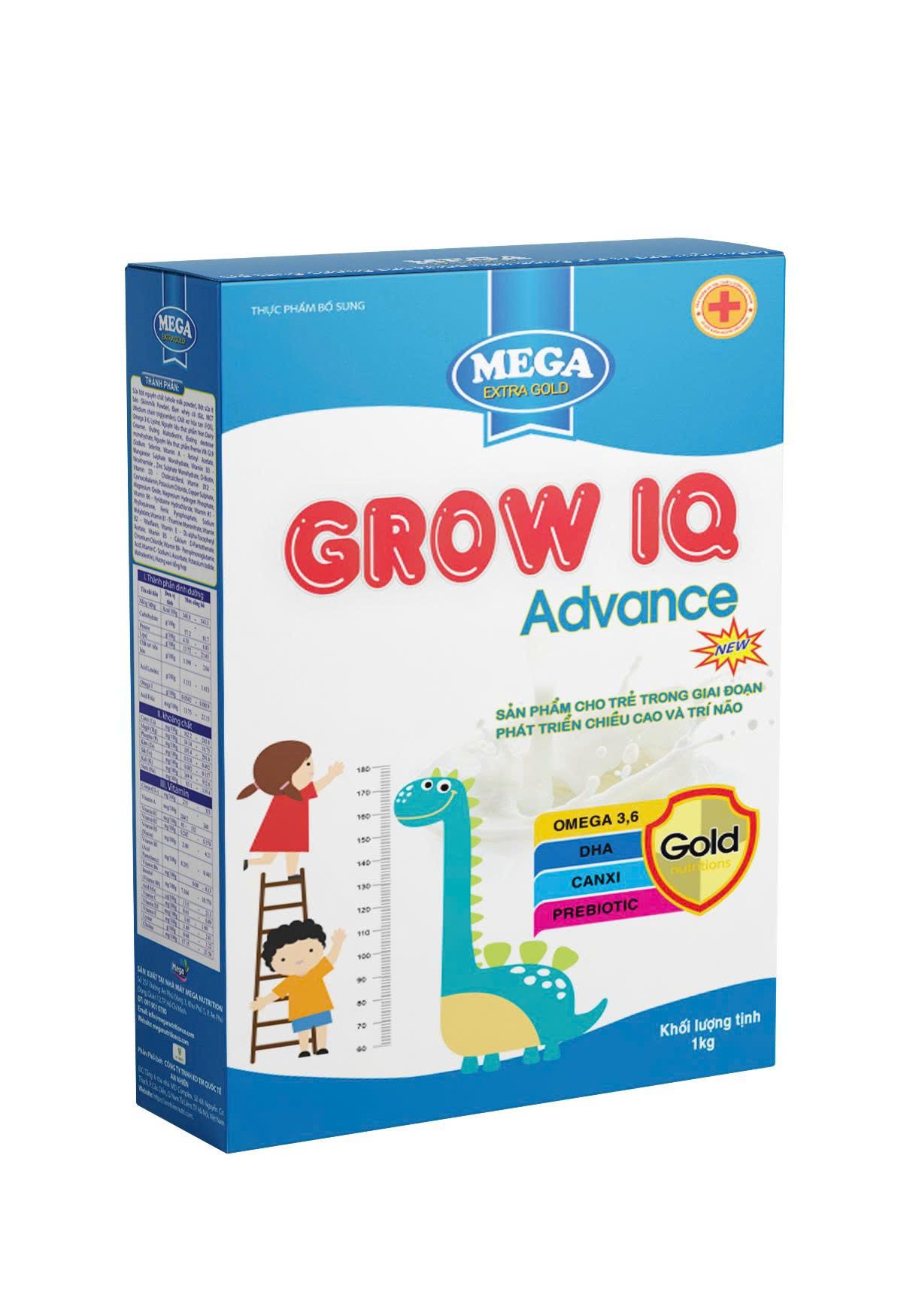 Thực Phẩm Bổ Sung Mega Extra Gold Grow IQ (1kg) | iCheck.vn