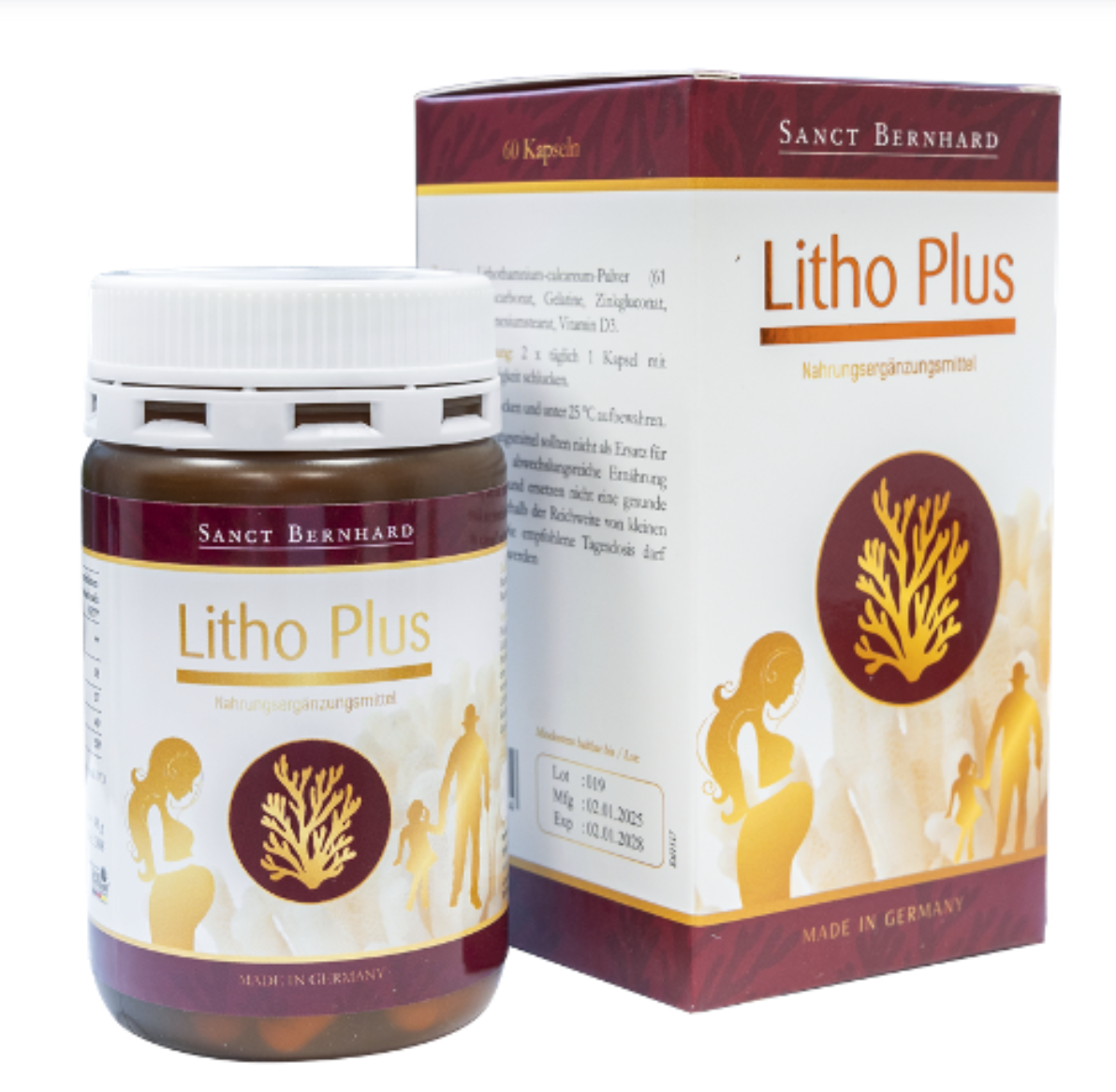 Thực phẩm bảo vệ sức khỏe LITHO PLUS (Bổ sung canxi từ tảo biển đỏ) 60 ...
