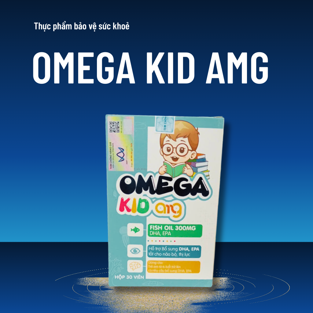 Thực phẩm bảo vệ sức khỏe Omega Kid AMG | iCheck.vn