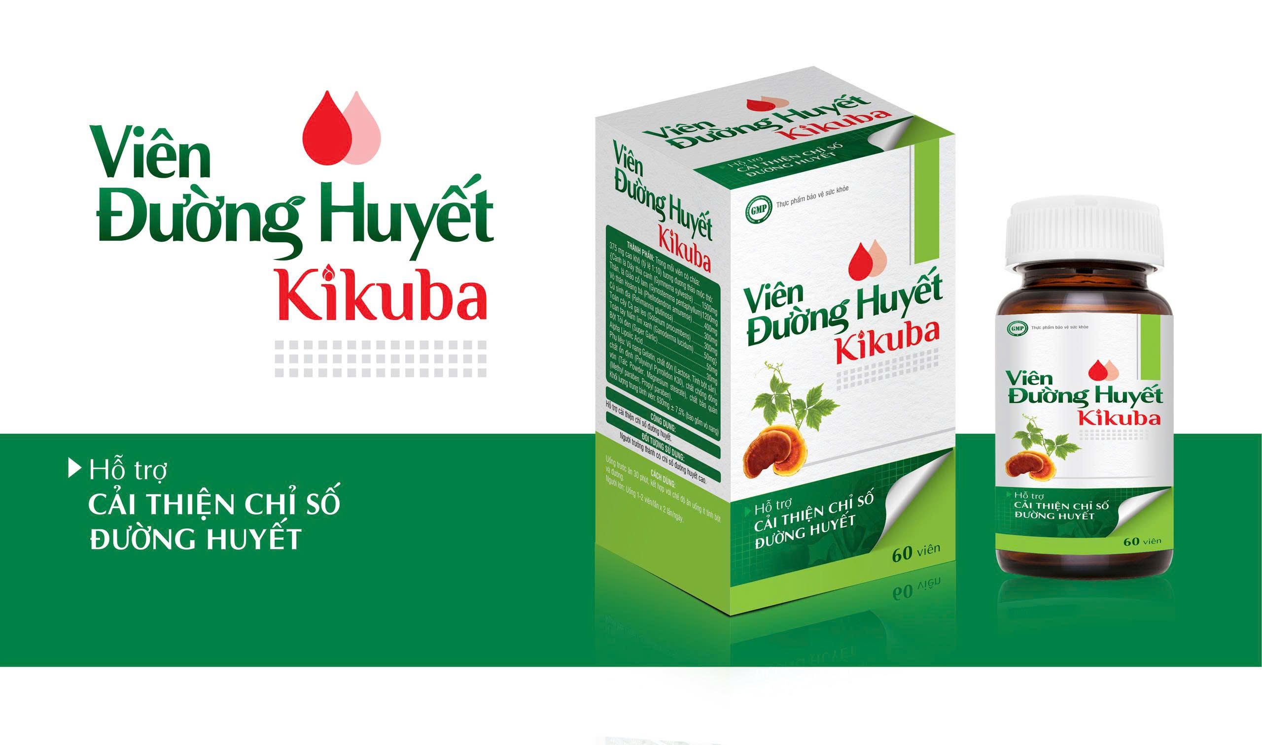 THỰC PHẨM BẢO VỆ SỨC KHỎE VIÊN ĐƯỜNG HUYẾT KIKUBA - Hộp 1 lọ 60 viên ...